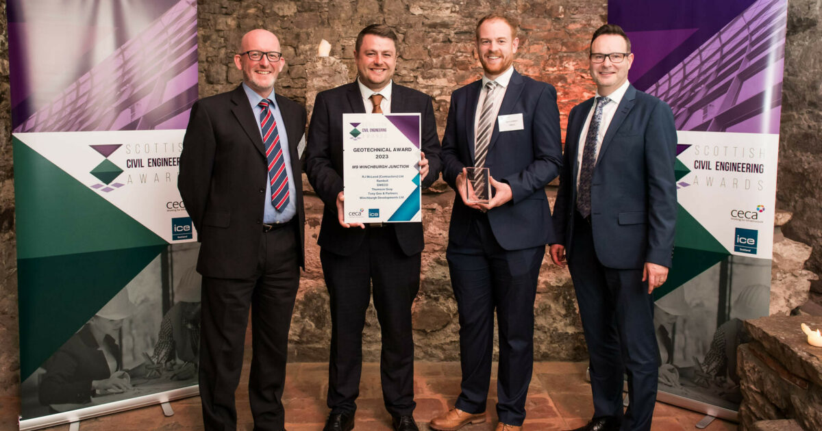 New M9 Junction wins a Scottish Civil Engineering Award | Thomson Gray